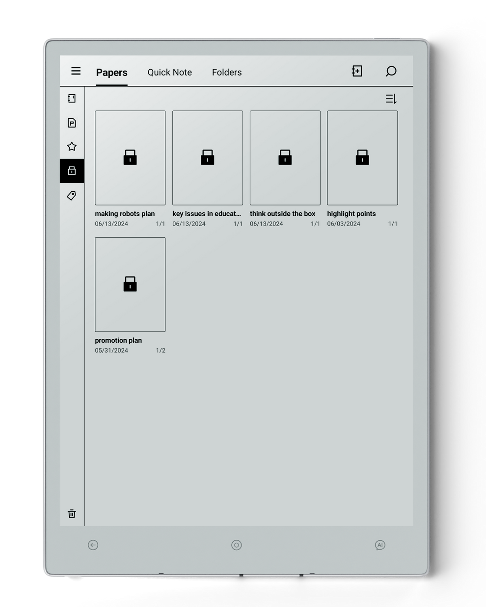 Viwoods AiPaper: 10.65" E Paper Tablet for Smart Note-Taking