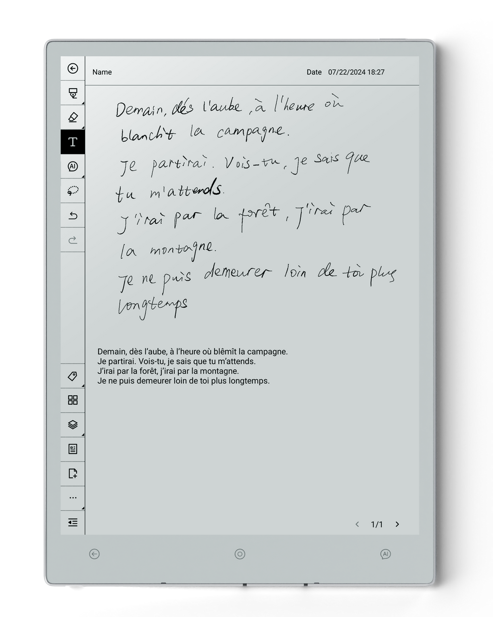 Viwoods AiPaper: 10.65" E Paper Tablet for Smart Note-Taking