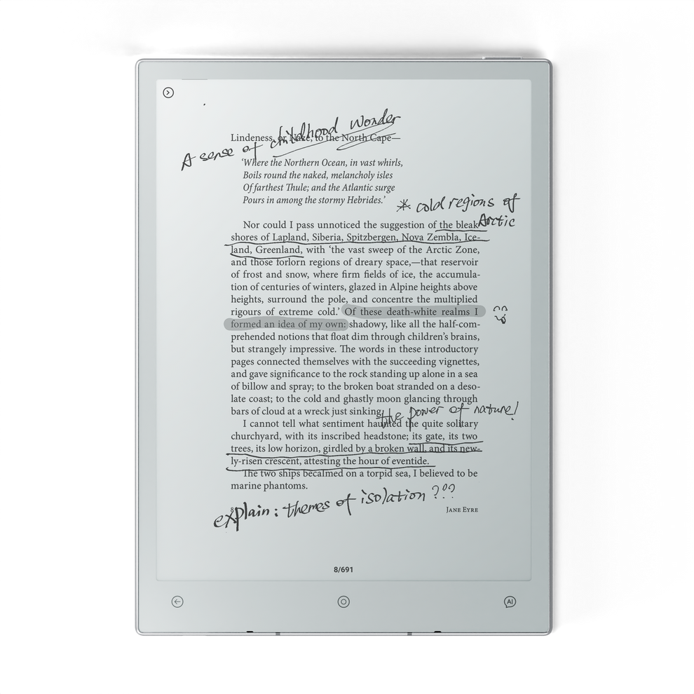 Viwoods AiPaper Mini: 8.2 Inch Android E Paper Display Tablet