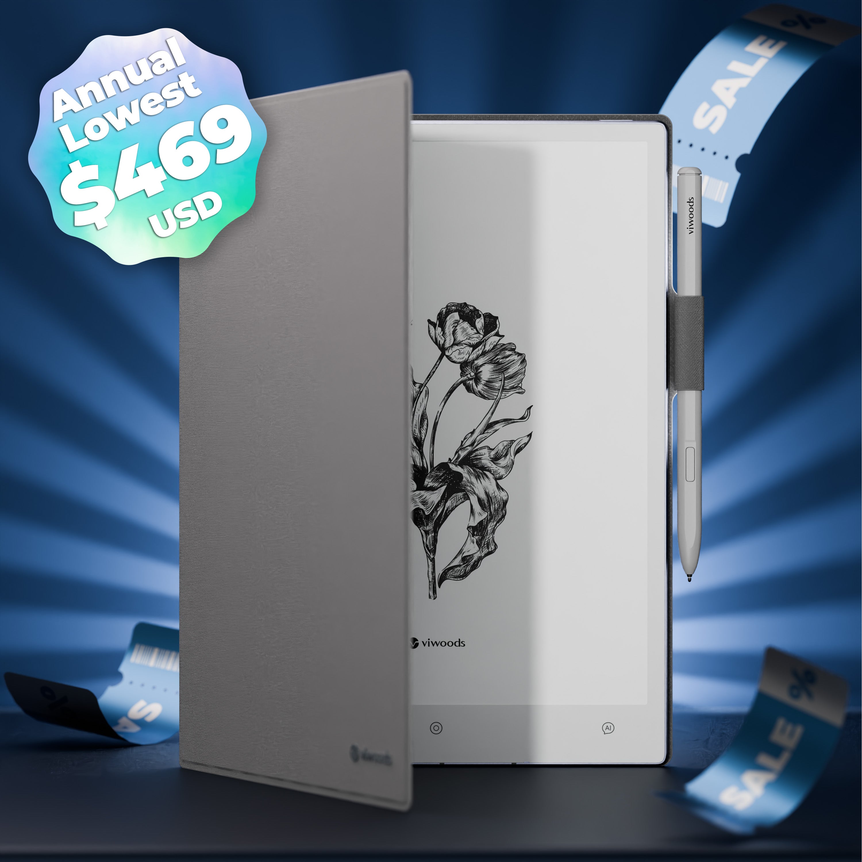 Viwoods AiPaper: Paper Like Tablet for Smart Note-Taking